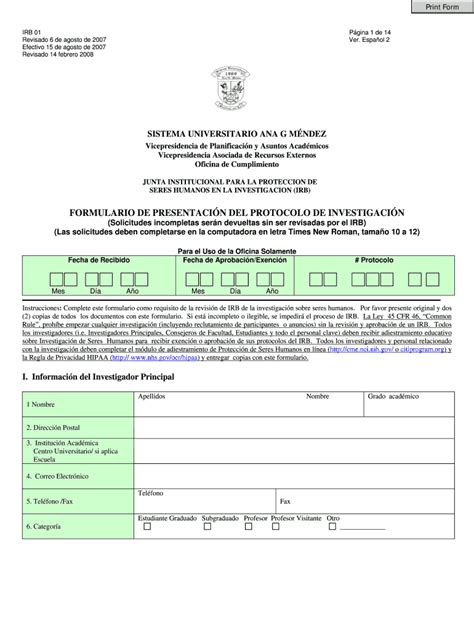 Completable En línea Formulario de presentaci n del protocolo de