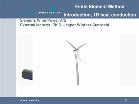 pdf finite element method introduction 1d heat conduction · finite element method