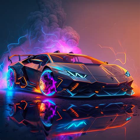 Lamborghini Ai Printable Ai Generated Car Art Print Lamborghini Wall