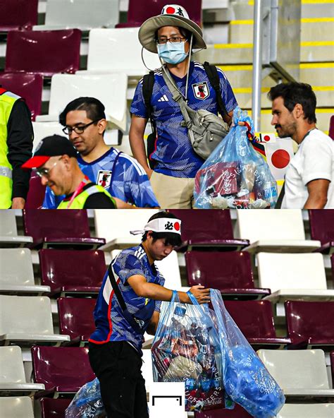 Maï on Twitter RT goal Japan fans cleaning up their mess before