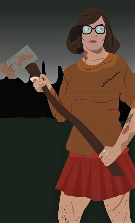 A Woman With Glasses Holding An Ax In One Hand And A Hammer In The Other