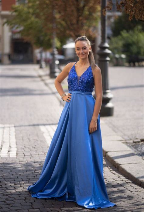 Vestito Elegante Da Cerimonia Lungo Azzurro Nicole
