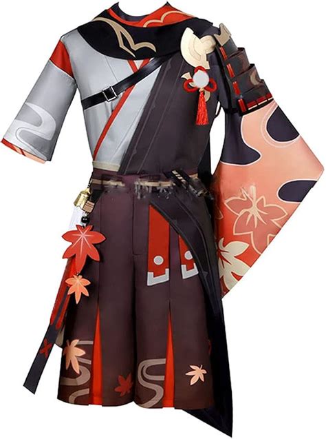 Hot Game Genshin Impact Kazuha Cosplay Costumes Accessories Toys Props