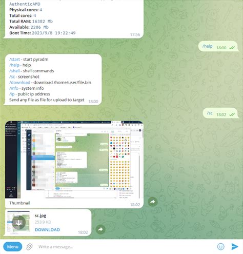 pyradm python remote administration tool via telegram