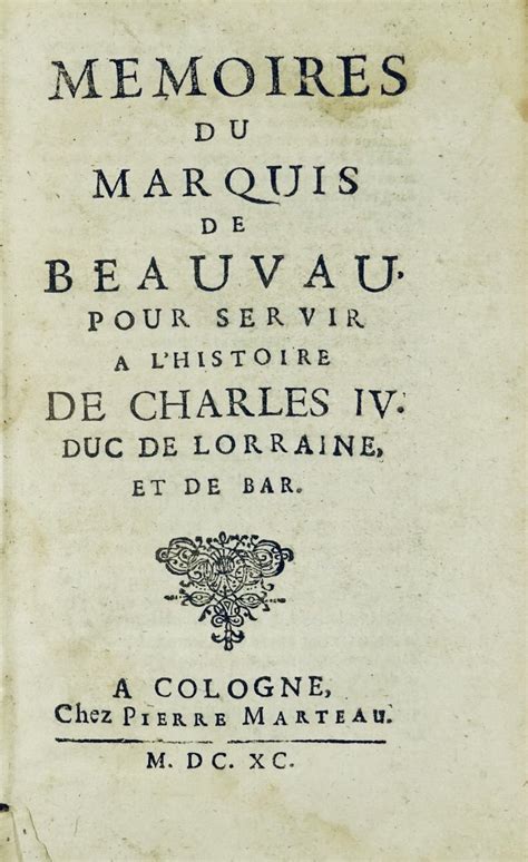 Proantic M Moires Du Marquis De Beauvau Pour Servir L Histoire De