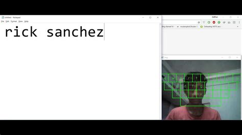 image processing project gesture driven virtual keyboard using opencv python youtube