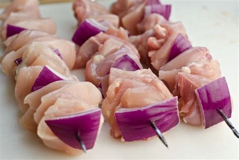 Middle Eastern Style Grilled Chicken Kabobs Once Upon A Chef Recipe Chicken Kebabs Middle