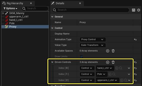 Controls Bones And Nulls In Control Rig In Unreal Engine