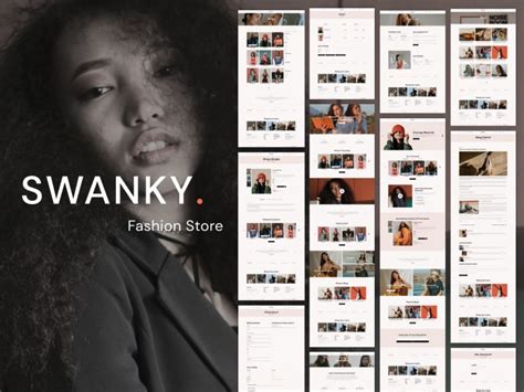 Swanky Free Fashion Store Figma ECommerce Website Template