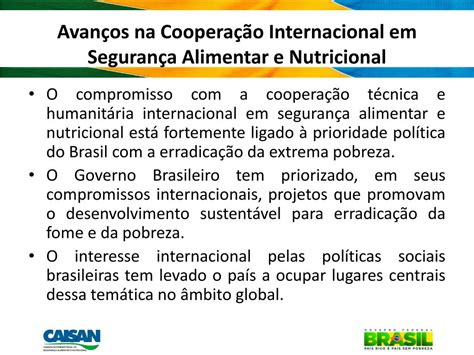 PPT A ATUAÇÃO DO BRASIL NA COOPERAÇÃO INTERNACIONAL EM SEGURANÇA