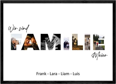 Amazon De Pulse Of Home Familien Bilder Collage Personalisiert
