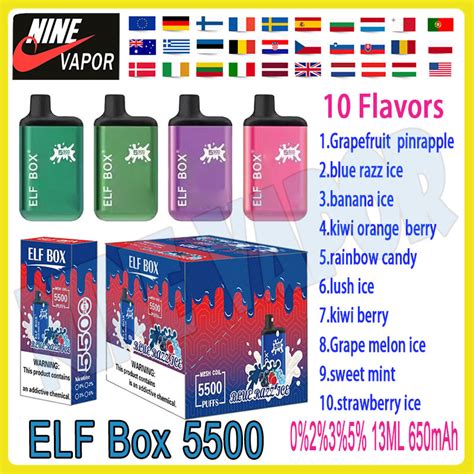 Original Elf Box 5500 Puffs Disposable Vape Pen China Vape And Vapes