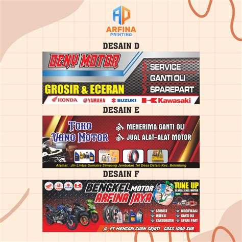 Jual Spanduk Banner Bengkel Motor Mobil Shopee Indonesia