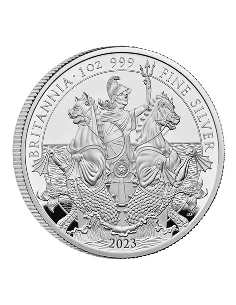 BRITANNIA King Charles III 1 Oz Silver Proof Coin 2 Royaume Uni 2023