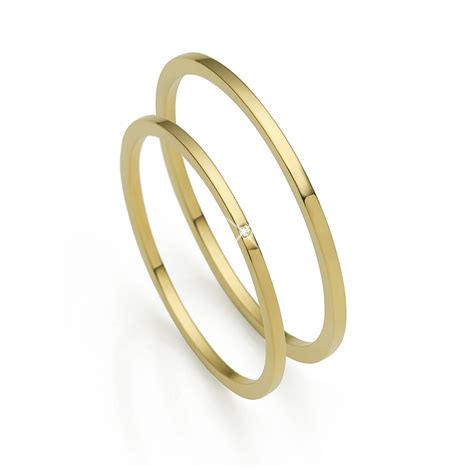 Fantastisch Elegante Gelbgold Eheringe Online Viel Sparen