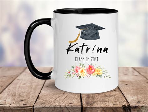 Taza de graduación personalizada 2021 Regalo de graduación Etsy