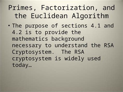 ppt primes factorization and the euclidean algorithm dokumen tips