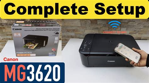 Canon MG3620 Setup Install Ink Copy Test Wireless Setup Using IPhone