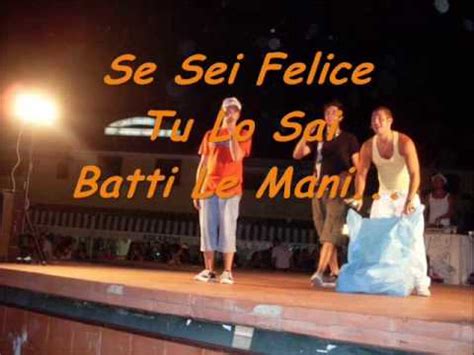 Se Sei Felice Tu Lo Sai Batti Le Mani Youtube