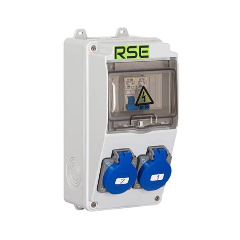 RSE BAUSTROMVERTEILER WANDVERTEILER KOMPLETT VERDRAHTET 230V SCHUKO MIT