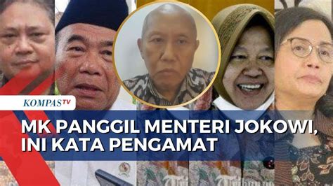 MK Panggil 4 Menteri Jokowi Begini Kata Pengamat Politik Ikrar Nusa
