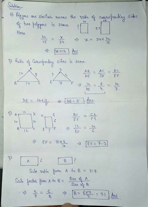 [solved] the polygons in each pair are similar find the missing side course hero