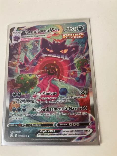 Carte Pok Mon Ectoplasma Vmax Secr Te Poing De Fusion Fr Neuf