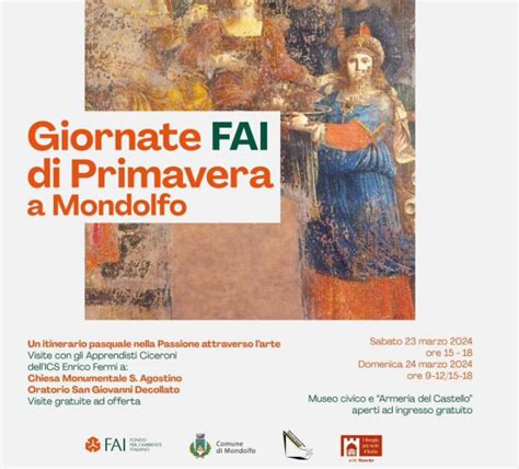A Mondolfo Tornano Le Giornate Fai Di Primavera Fanoinforma