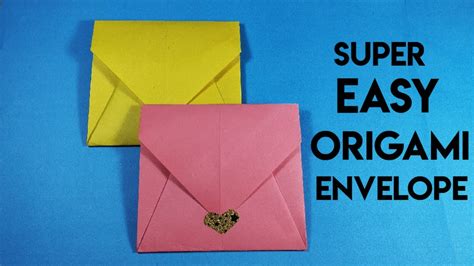 Super Easy Origami Envelope Without Glue Easy Origami Envelope