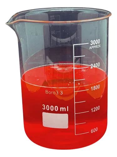 Copo Béquer 3 000ml De Vidro Forma Baixa griffin Becker