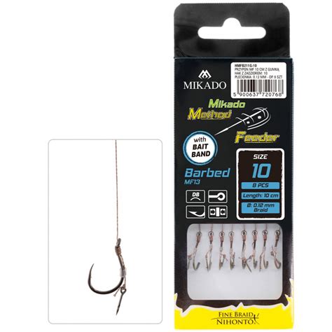 Haczyki z przyponem Mikado Method Feeder MF13 roz 6 z igłą na