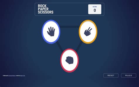 Frontend Mentor Rock Paper Scissors Game Coding Challenge Solution