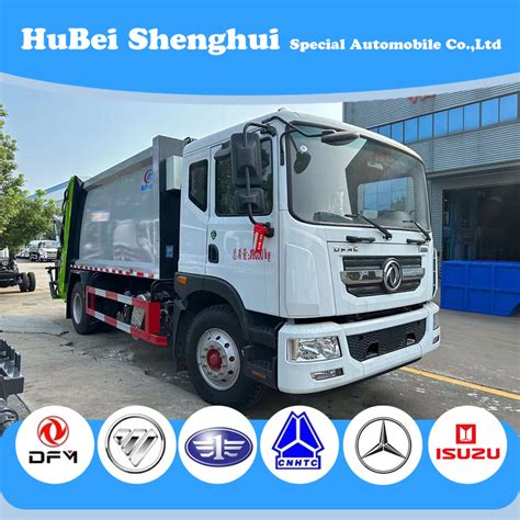Dongfeng 4X2 14cbm 10 Tons Waste Compressed Garbage Compactor Truck