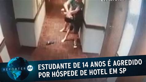 Estudante de 14 anos é agredido por hóspede de hotel em São Paulo