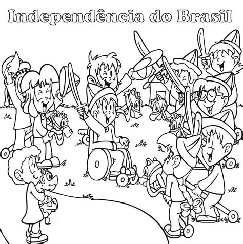 Desenhos De Independ Ncia Do Brasil Para Colorir E Imprimir