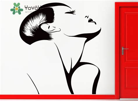 Removable Morden Wall Sticker Fashion Model Sexy Girl Woman Female