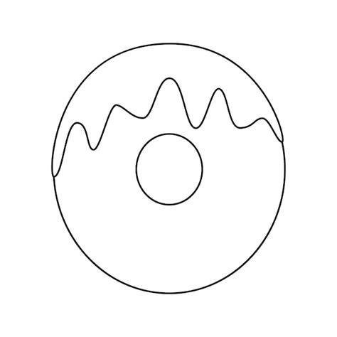 Dibujo para colorear con la letra o para niños Vector Premium
