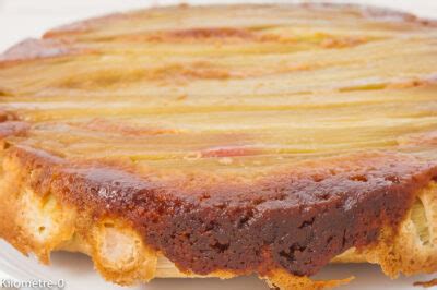 Gâteau à la rhubarbe version tatin Kilomètre 0