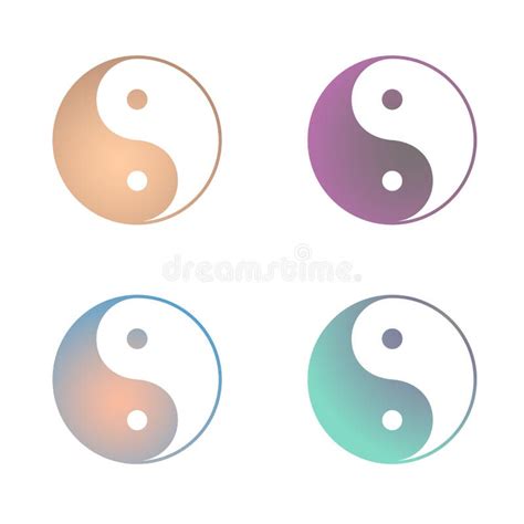 Sistema Colorido De Yin Yang S Mbolo De La Dualidad En La Filosof A