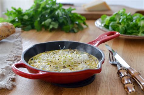 Frittata aux champignons et à la ricotta Les Pépites de Noisette