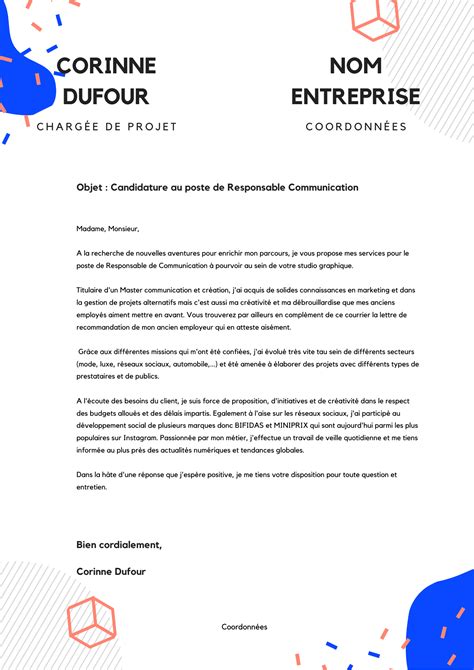 Lettre de motivation le TOP 25 des modèles conseils Canva
