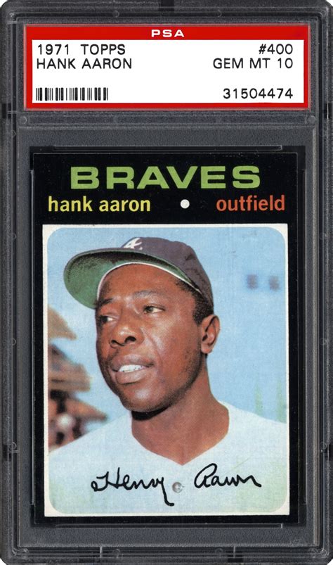 Topps Hank Aaron Psa Cardfacts