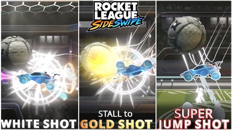 Rocket League Sideswipe ADVANCED SHOOTING White Shot Stall To Gold