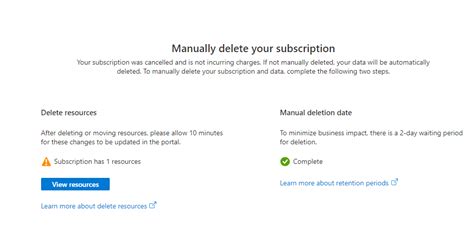 azure cancel subscription microsoft qanda