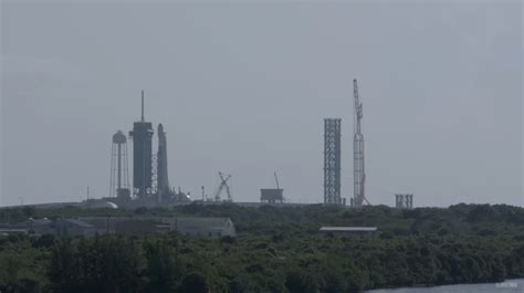 SpaceX Rolls Out Falcon 9 Rocket As Starship Work Continues At Pad 39A