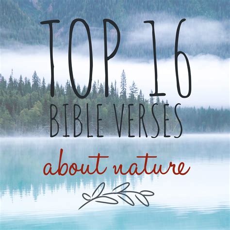 Top 16 Bible Verses About Nature ChristianQuotes Info