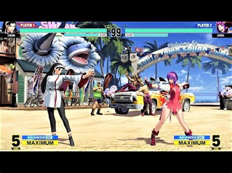 Chizuru Kagura Vs Athena Asamiya Hardest AI KOF XV YouTube