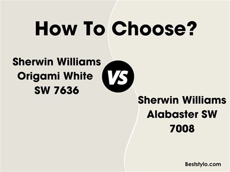 Sherwin Williams Origami White Vs Alabaster