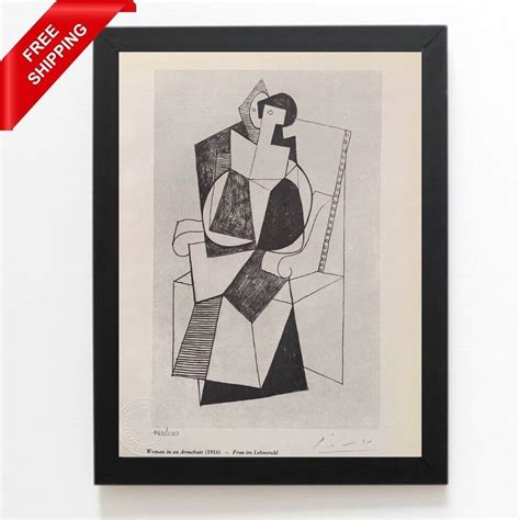 Pablo Picasso Woman In An Armchair Original Hand Signed Print
