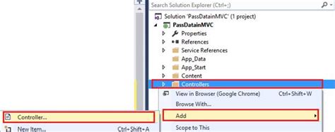 asp mvc passing data from controller to view